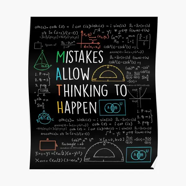 Mistakes-Allow-Thinking-To-Happen-Math-Poster-Mural-Print-Decor ...
