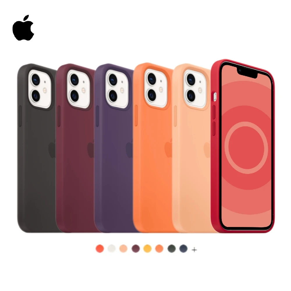 Apple-Animation-Magsafe-Liquid-Silicone-Magnetic-Case-For-iPhone-12-Pro ...