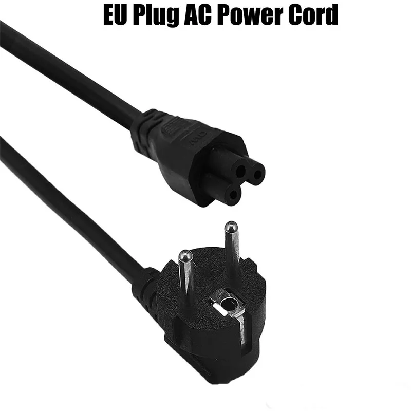 EU Plug Power Supply Cable IEC320 C5 0.5m 1.2m European AC Power ...