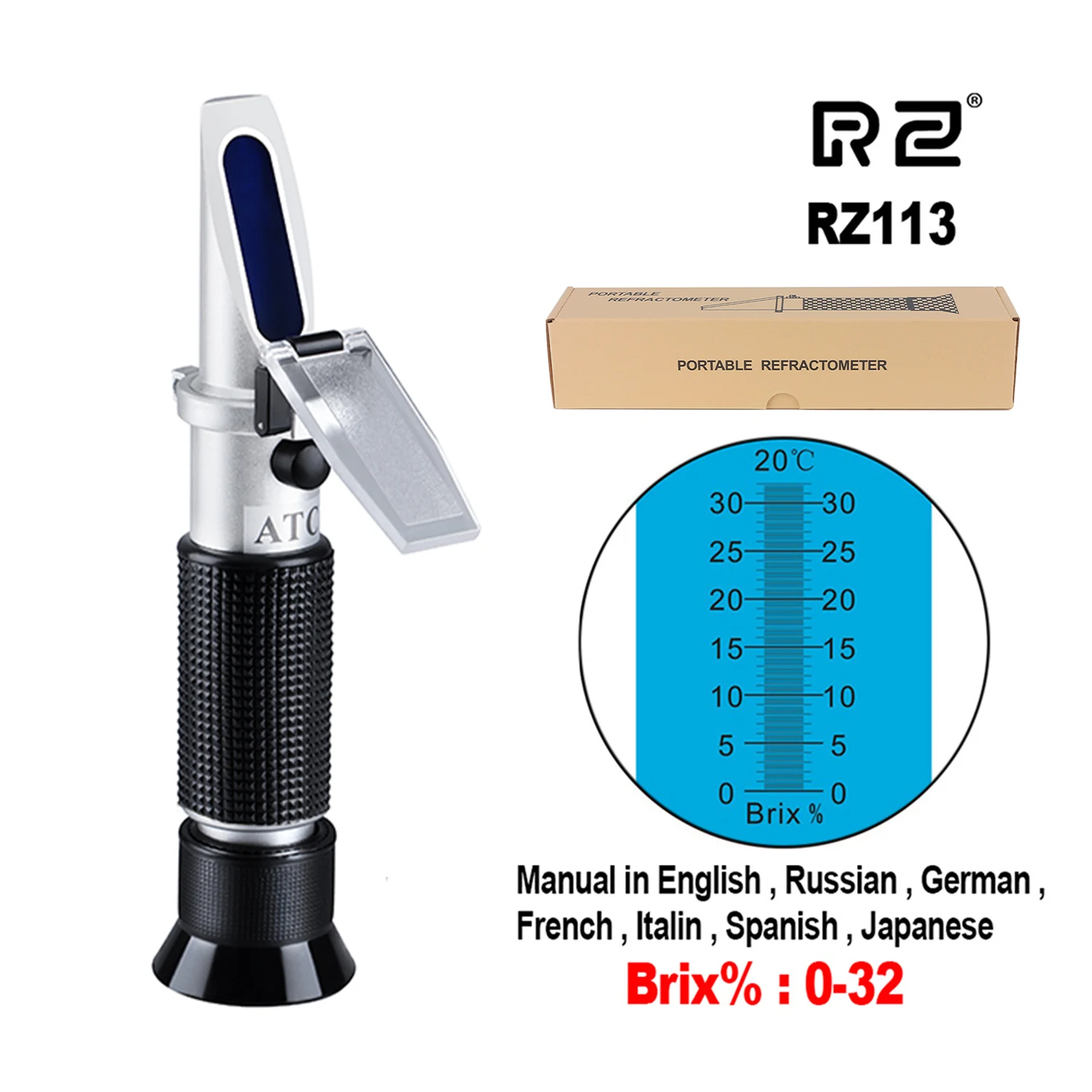 RZ-Brix-Refractometer-Sugar-Food-Beverages-Content-0-32-Handheld-Brix ...