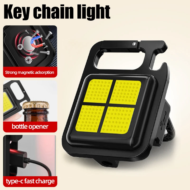 4 lamp beads outdoor strong light multifunctional mini flashlight ...