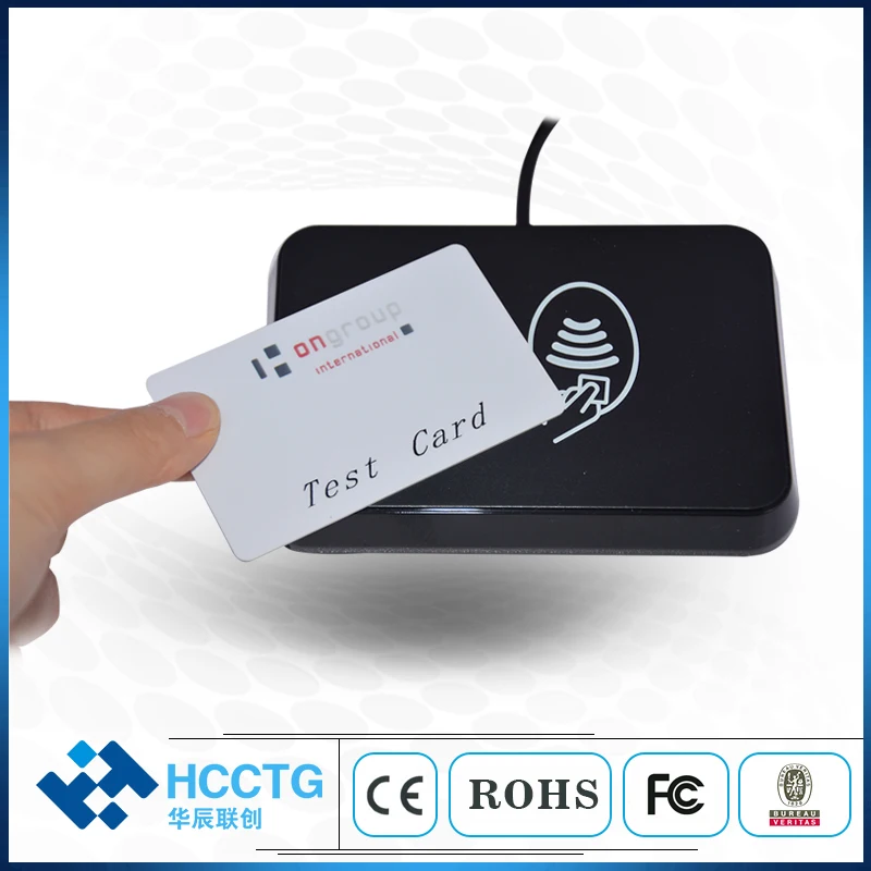 USB-CCID-Type-A-EMV-L1-Card-Reader-Writer-Contactless-NFC-Black-with-4 ...