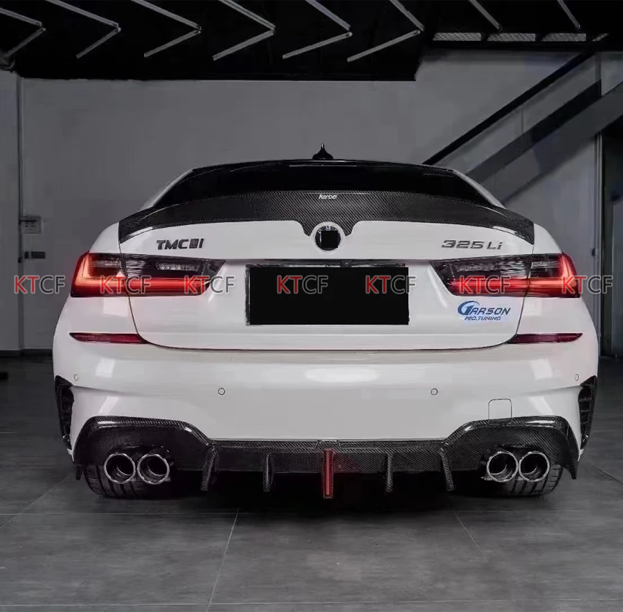Carbon Fiber Rear Bumper Diffuser Lip for BMW 3 Series G20 G21 Sport ...
