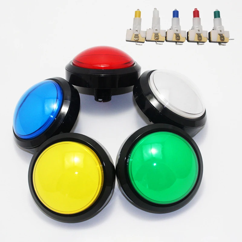 Diameter-100mm-Illuminated-Arcade-Push-Buttons-Power-Button-Switch-Push-Button-With-Microswitch ...