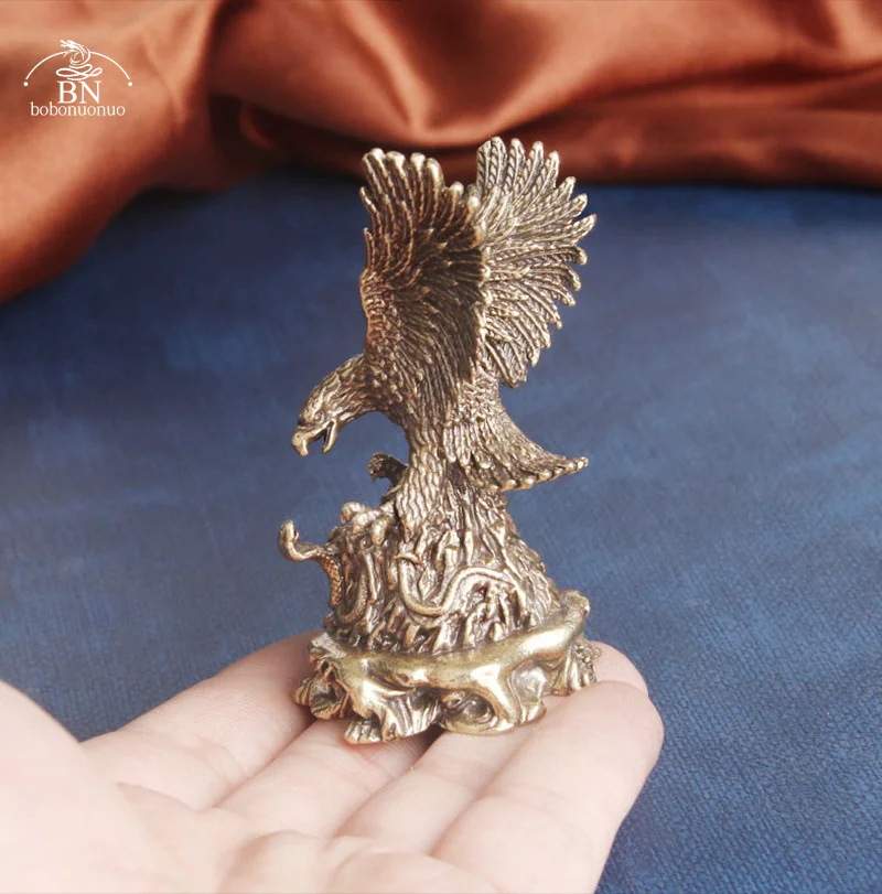 Gro-e-94G-Feste-Kupfer-Ornamente-Bronze-Flying-Eagle-Statue-Messing ...