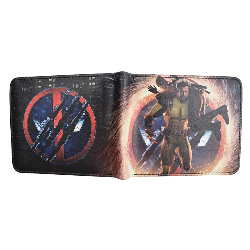 MINISO-Comics-Marvel-Film-Portefeuille-Deadpool-Wolverine-Short-Purse ...