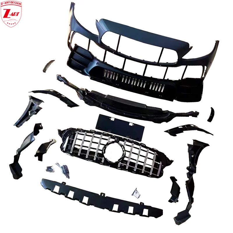 Z-ART-C-Class-GTR-Front-Bumper-for-Mercedes-W205-Front-Body-Kit-for ...
