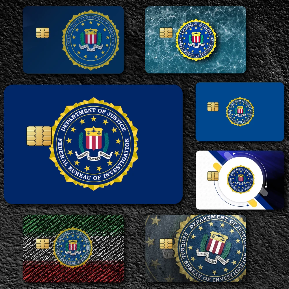 FBI Decorative Small Waterproof Chip 4PCS Card Sticker New Anti-Scratch ...
