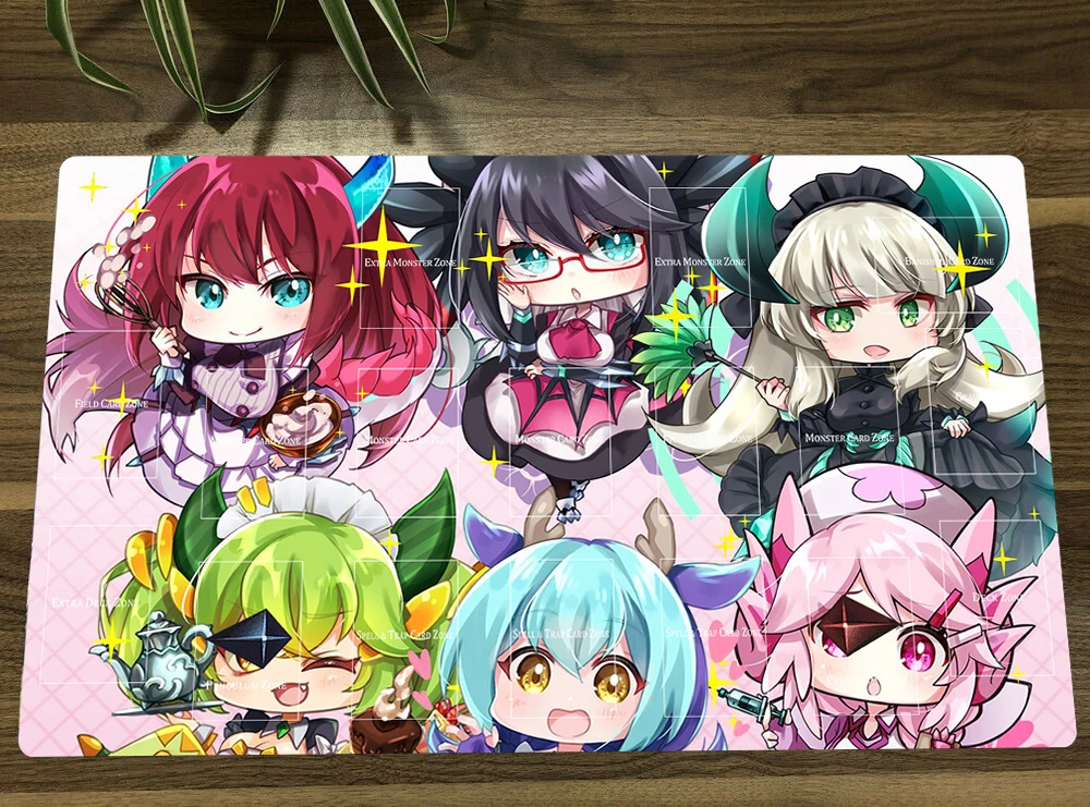 YuGiOh-alfombrilla-de-juego-Dragonmaid-para-ni-as-tapete-TCG-CCG-para ...