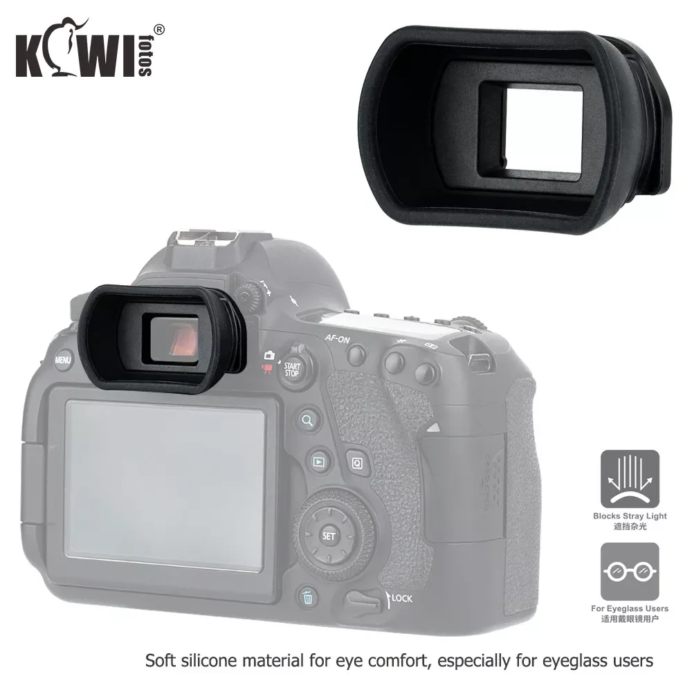 Soft Long Viewfinder Eyecup Eyepiece For Canon Eos 90d 80d 70d 60d 77d 6d Mark Ii 5d Mark Ii 50d ...