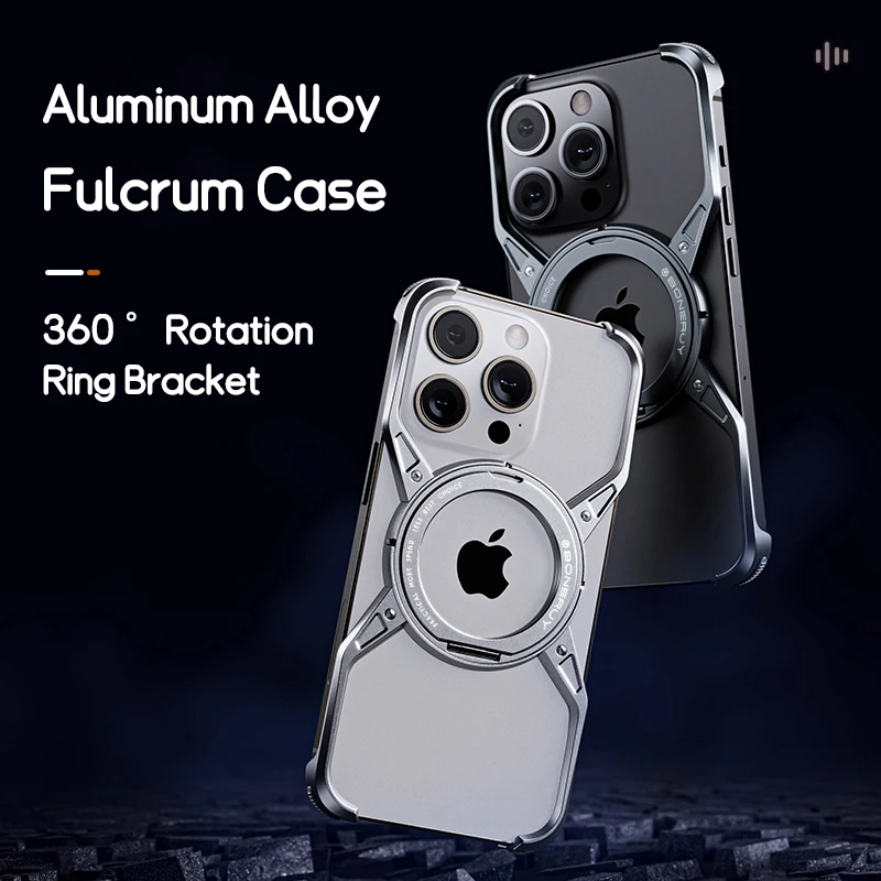 Magnetic-Metal-Aluminium-Alloy-Rimless-Phone-Case-For-iPhone-14-13-15 ...