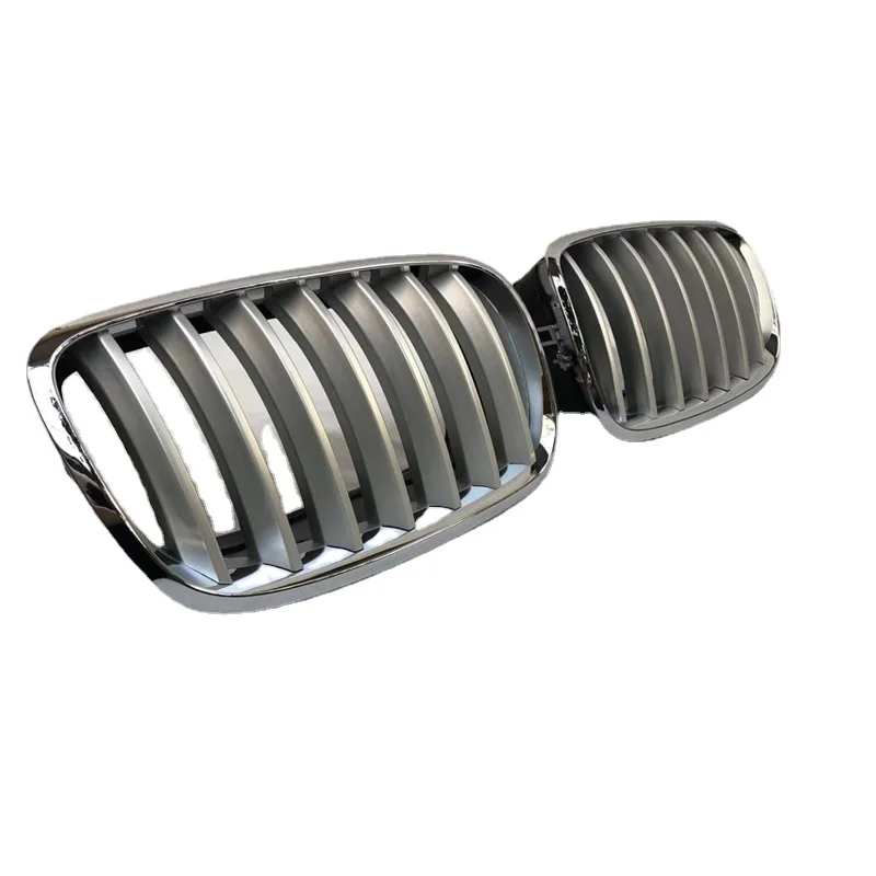 Front-Grille-Grill-Front-Hood-Bumper-Kidney-Grilles-Silver-For-2007 ...