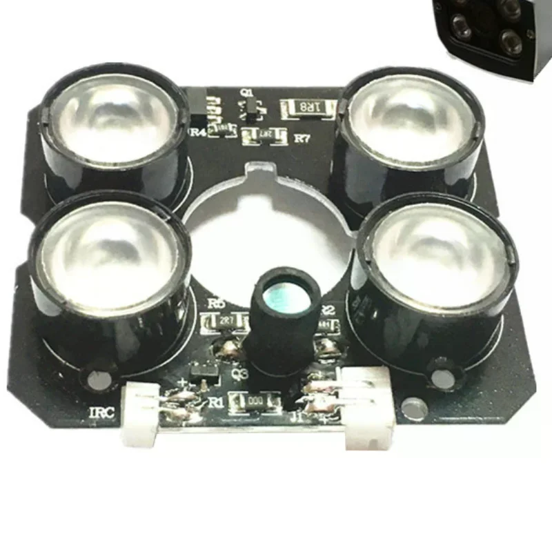 Premium 4x IR LED Board - Night Vision Solution for CCTV Cameras, 850nm ...
