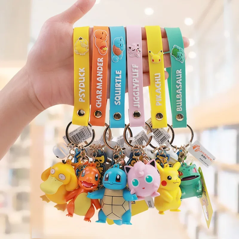 Pokemon-Keychain-Anime-Cute-Pikachu-Figure-Fashion-Keyring-Jewelry ...