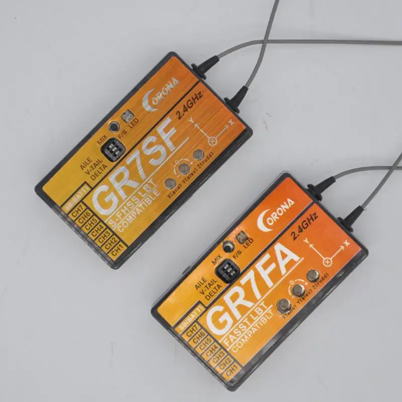 Corona-GR7SF-S-FHSS-GR7FA-FASST-7CH-S-BUS-Receiver-With-3-Gyro ...