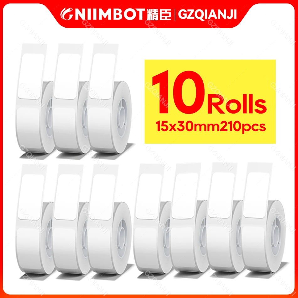 1-10-Rolls-15mm-Niimbot-D110-D11-Official-Thermal-Label-Printer-Paper ...