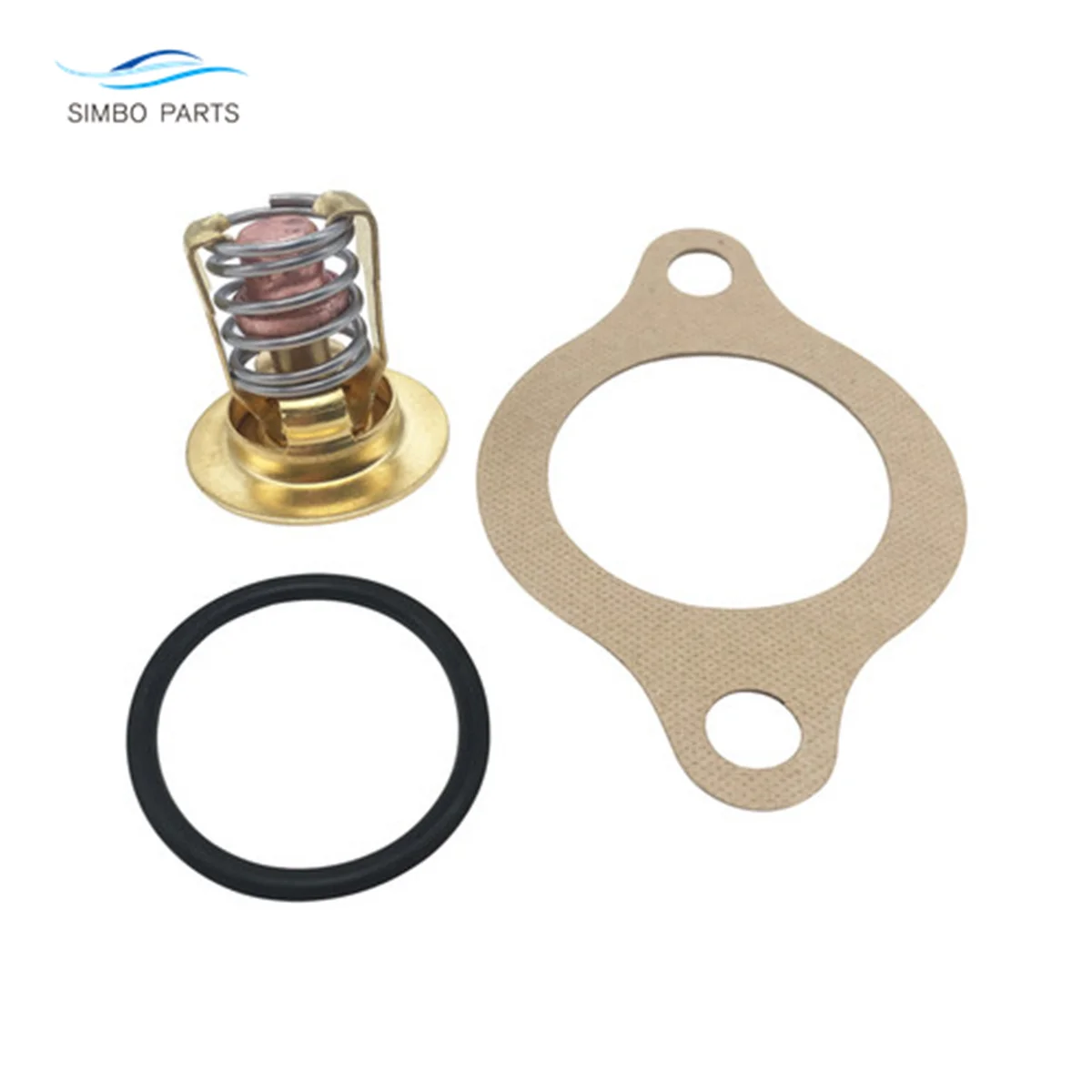 For Volvo Penta Thermostat Kit 4.3 5.0 5.7 350 V6 V8 18-3677 3856961 5. ...