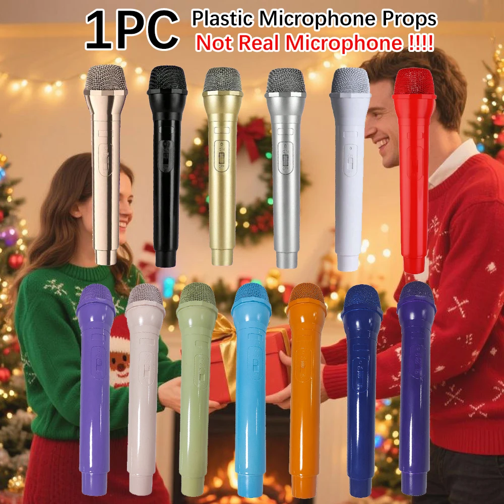 Simulation Microphone Prop,Plastic Realistic Pretend Microphone Prop ...
