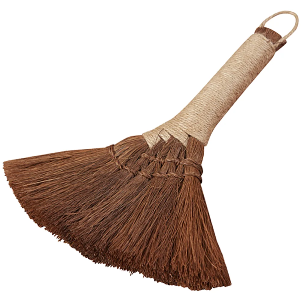 Small-Broom-Palm-Desk-Duster-Household-Handheld-Bamboo-Brown-Silk ...