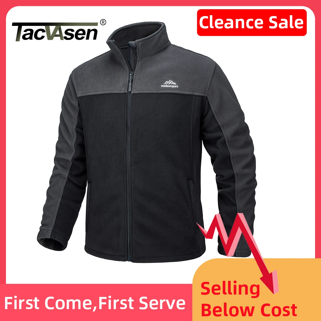 TACVASEN-Winter-Windproof-Fleece-Jackets-Mens-Full-Zip-Windbreaker ...