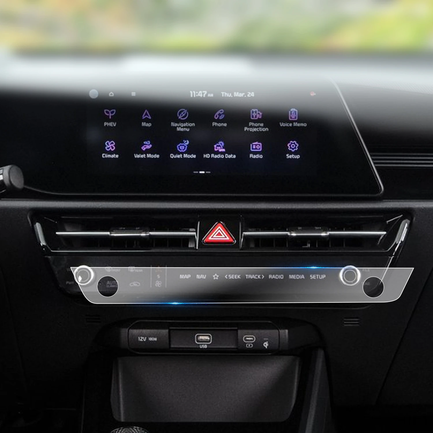 LFOTPP Car Nano Screen Protector For Niro SG2 2022 Air Conditioning ...