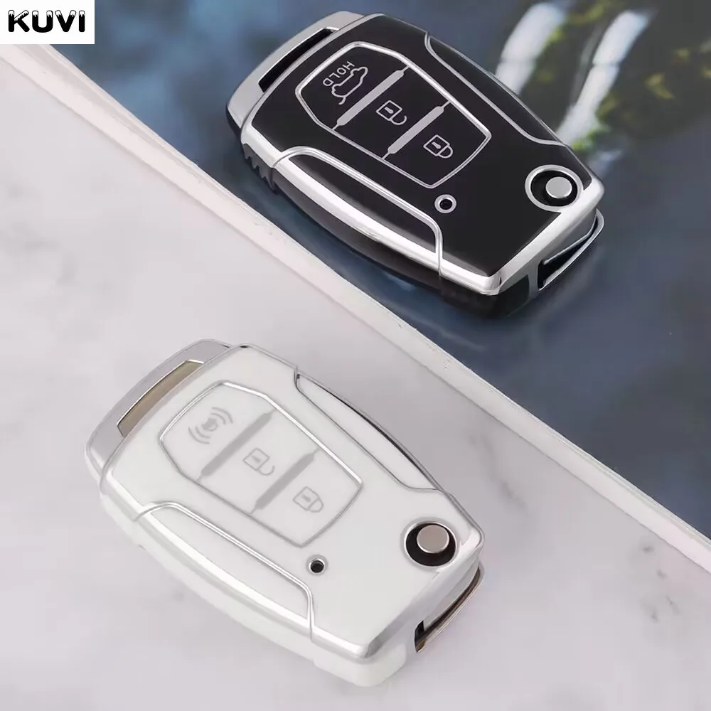 TPU-Car-Folding-Key-Case-Cover-Shell-Fob-For-SsangYong-Kyron-2-Sanka ...