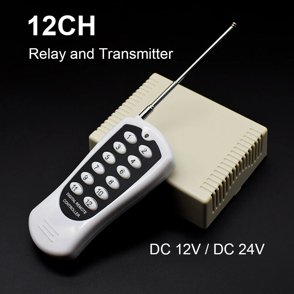 12-Channel-Wireless-Remote-Control-Switch-For-Motor-Light-12V-24V-DC ...