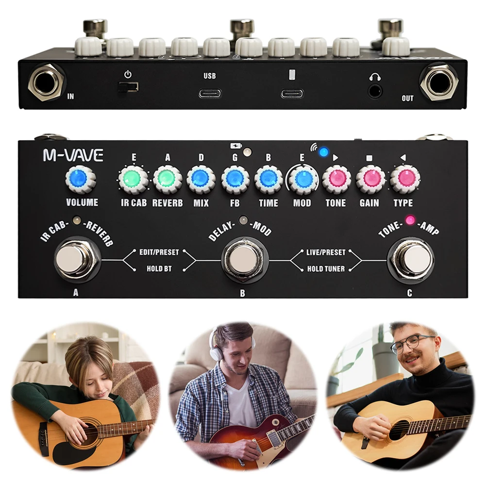 Multifunctional-Electric-Guitar-Combined-Effect-Pedal-Delay-Reverb-MOD ...