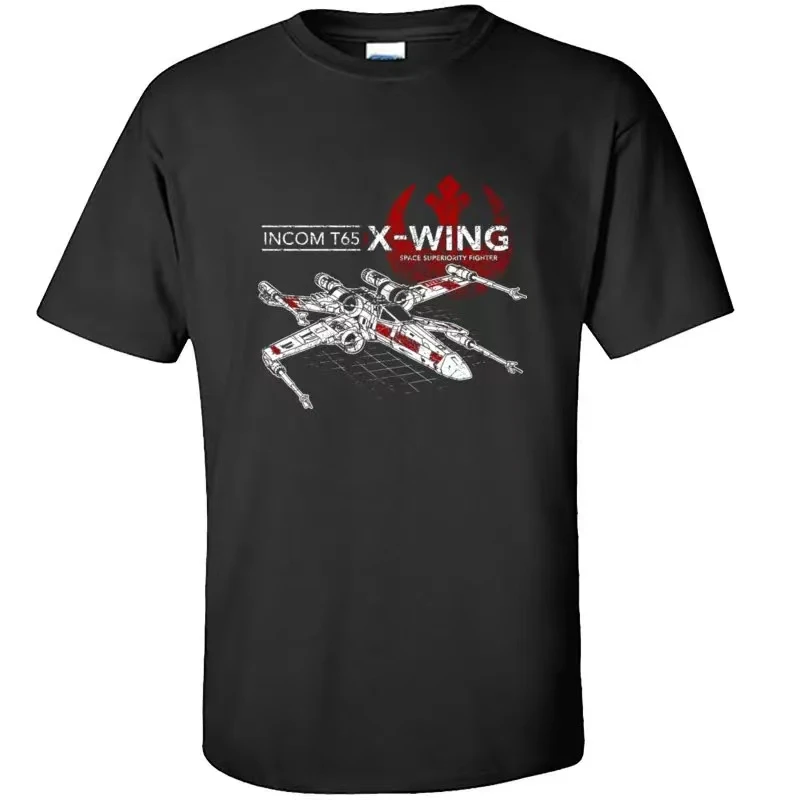 TIE-Fighter-Leisure-Top-T-Shirt-Aircraft-Plane-Printed-Tshirt-Men-High ...