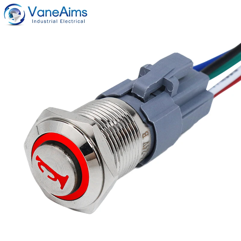 Momentary-Self-Reset-Push-Button-Switch-Metal-Switch-para-carro-painel ...