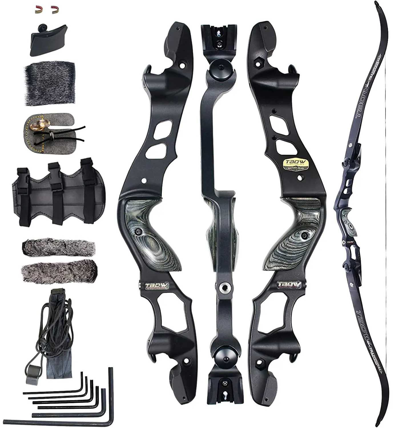 TBOW-62-ILF-Archery-Recurve-Bow-American-Take-Down-Bow-Aluminum-Alloy ...