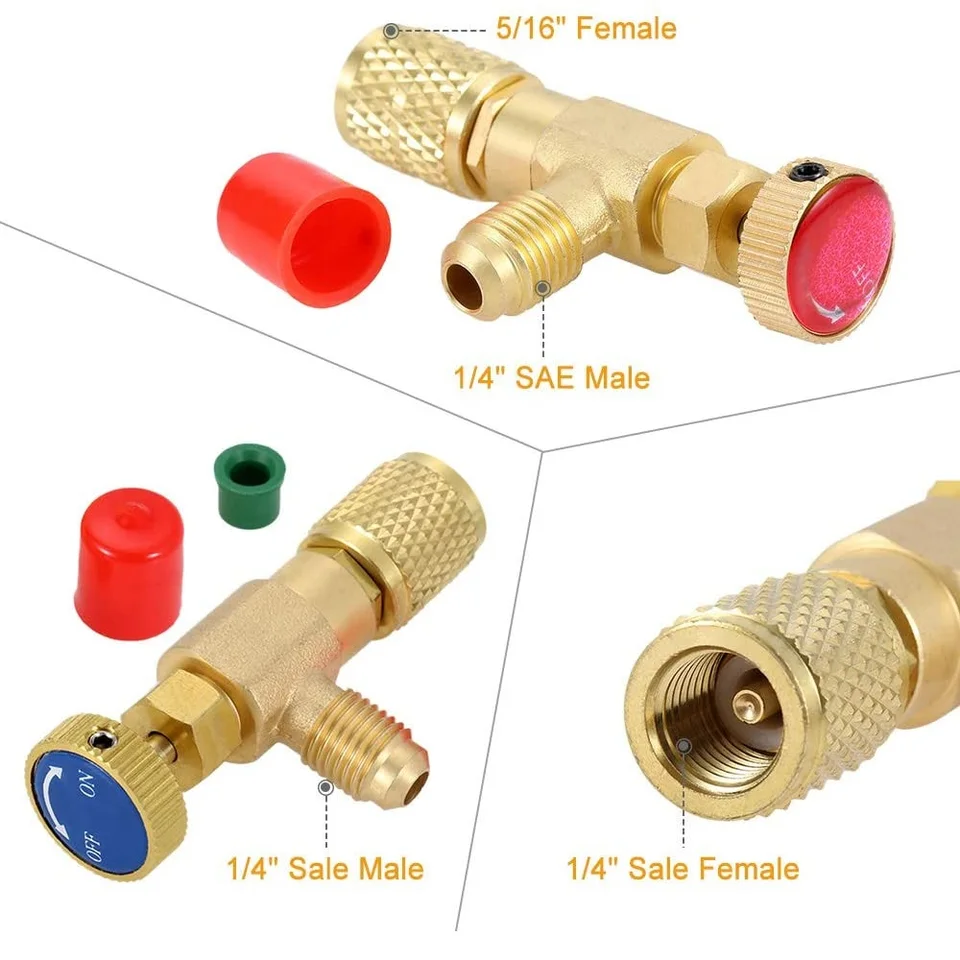 Refrigerant Shut Off Valve Bmw HVAC Flow Control Ball Valve R12 R410 ...