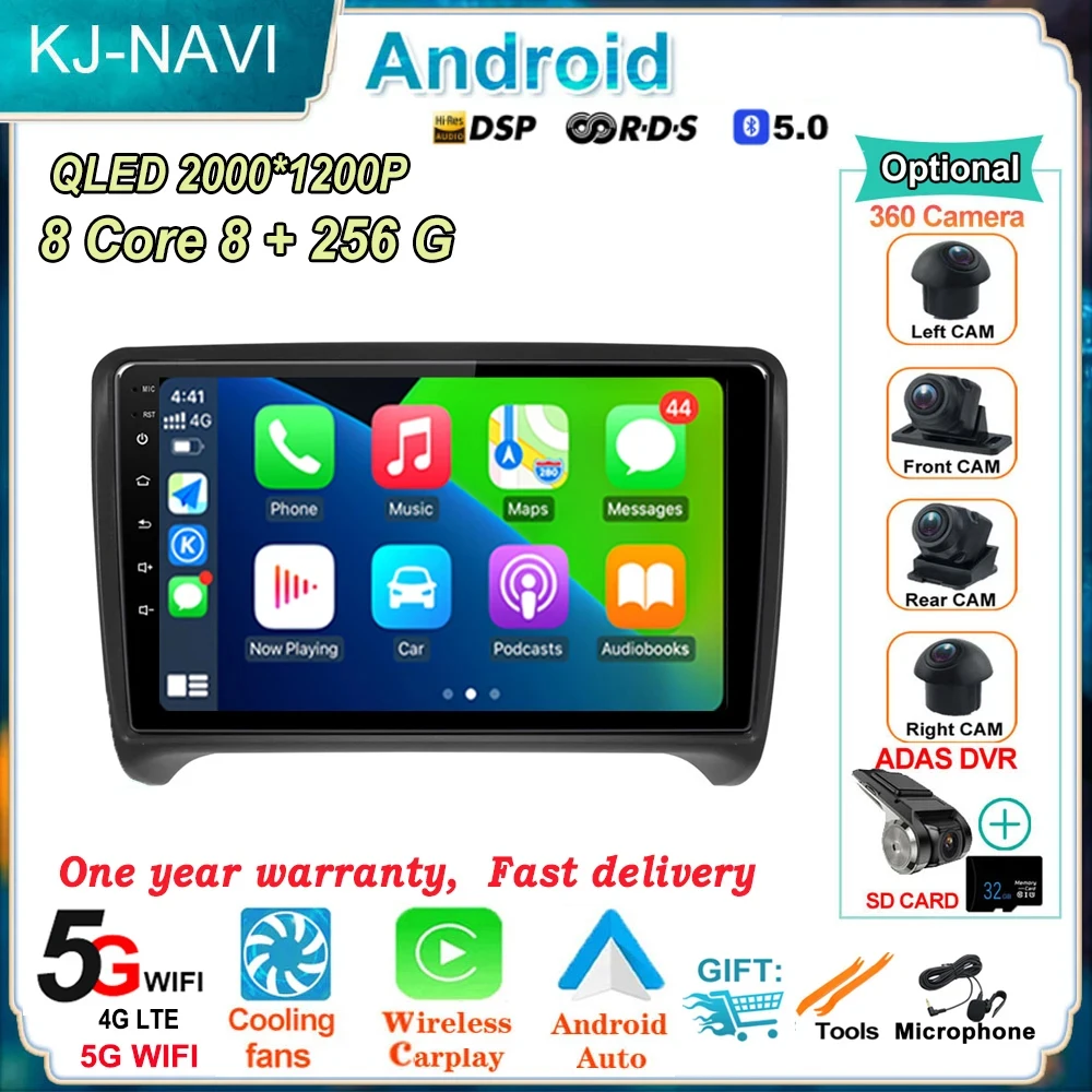 Android-14-Radio-GPS-for-Audi-TT-MK2-8J-2006-2014-Car-Stereo-Multimedia ...