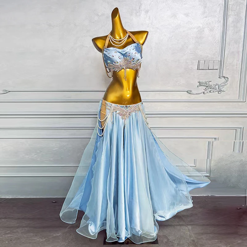 BellyDance-Costume-Set-Customization-Luxury-Diamond-Bra-Sexy-Split-Long ...