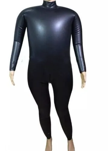 100% Black Latex Rubber Gummi Inflatable Catsuit Leotard Overall ...