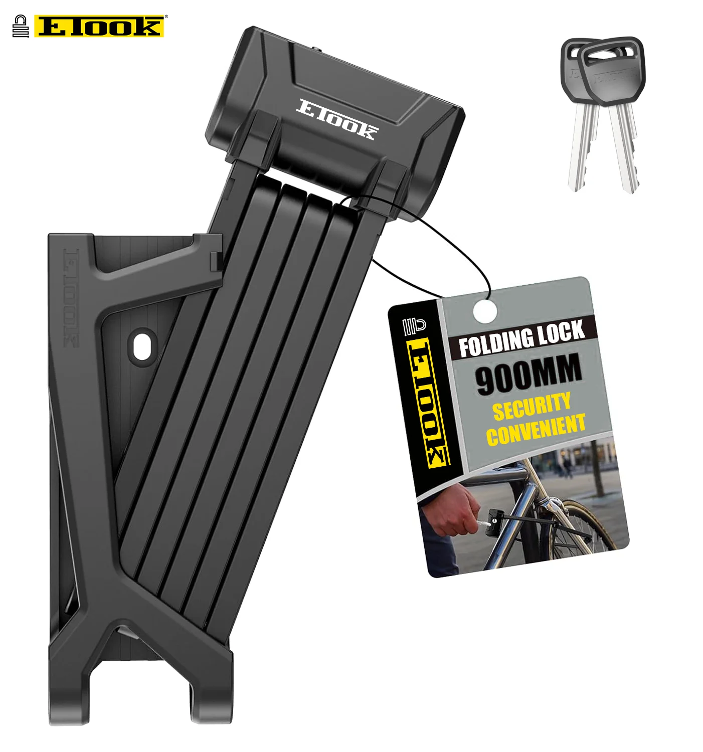ETOOK-Bicycle-Lock-Heavt-Duty-Anti-Theft-Folding-Mountain-Bike-Lock ...