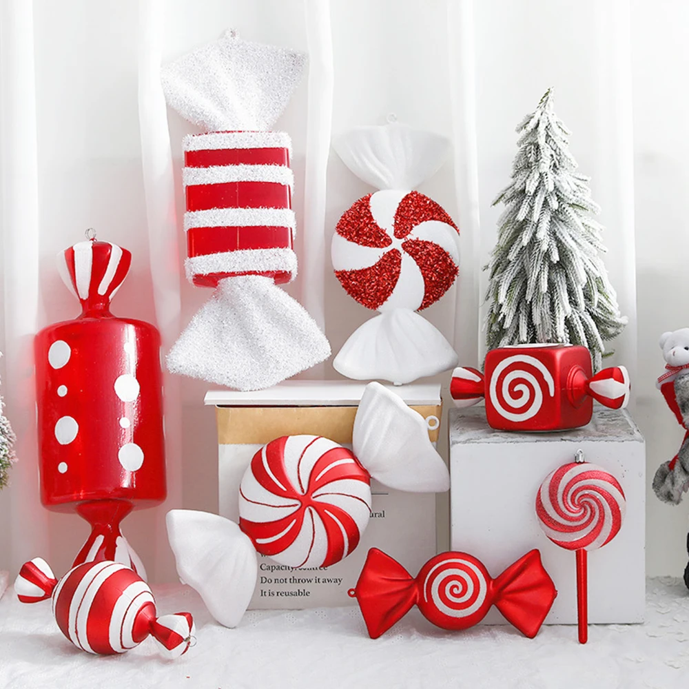 20-40cm-Oversized-Candy-Cane-Christmas-Tree-Pendant-Christmas ...