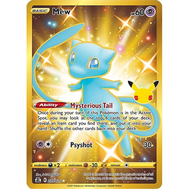 Shiny Mew Card