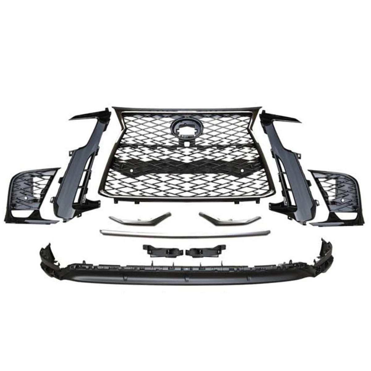 Front-Bumper-Grille-For-Lexus-LX600-2022-Upgrade-To-F-Sport-Look-Like ...