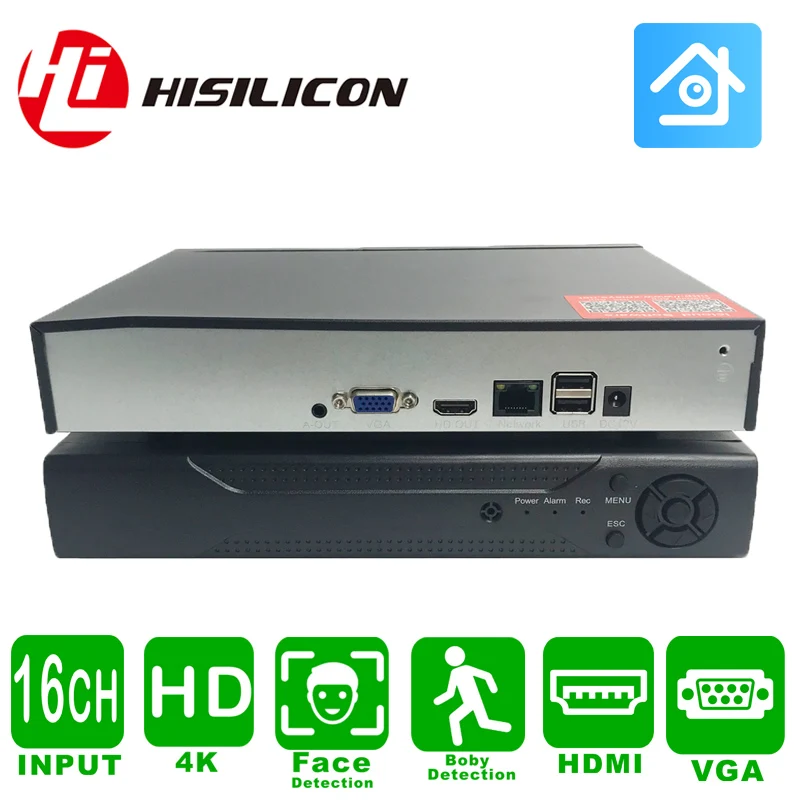 Hisilicon-16Ch-4K-Nvr-Network-Cctv-Video-Recorder-Smart-Playback-Hdmi ...