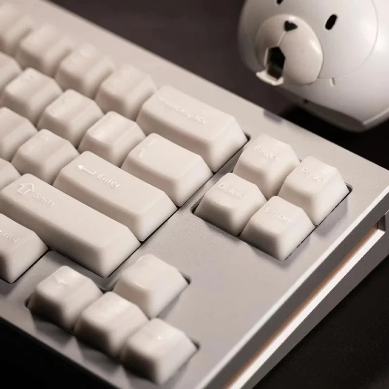 114-Keys-Milk-White-Translucent-Keycap-Double-Shot-PBT-Keycaps-Cherry ...