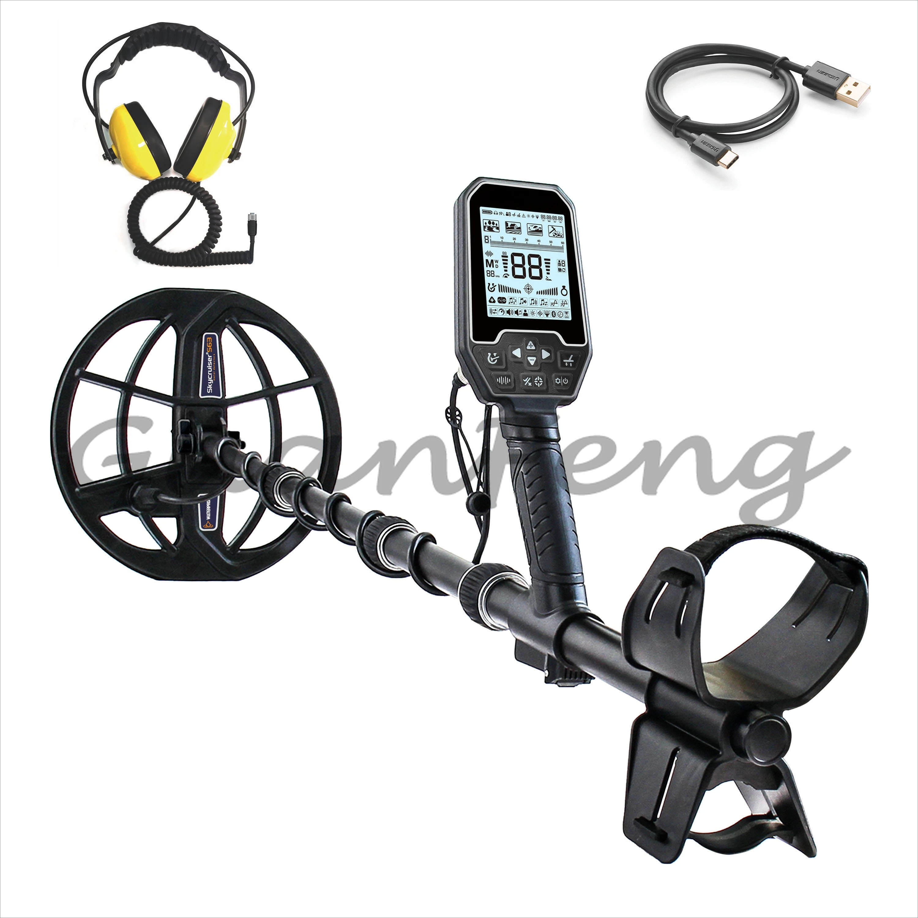 Multi-Frequency Metal Detector Remote S63 High Precision Gold Machine ...