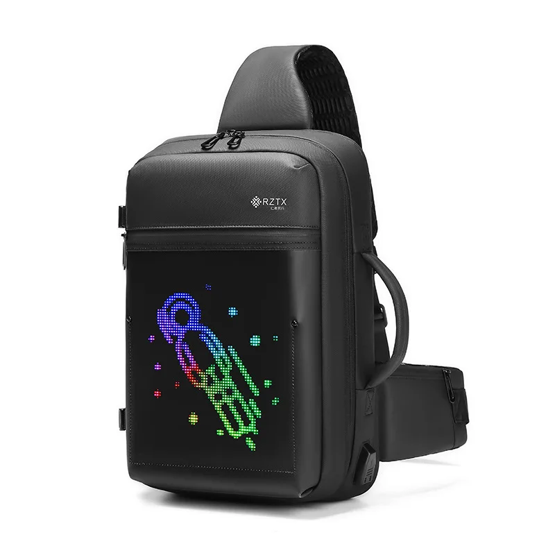 Chest-Bag-Men-USB-Charging-LED-Display-Multifunction-Travel-Shoulder ...