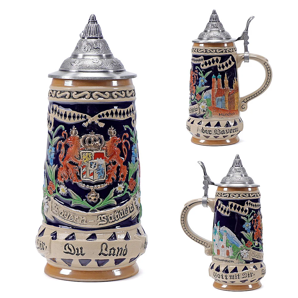 Collectibles Memorabilia Vintage Souvenir Ceramic German Mug with Lid ...