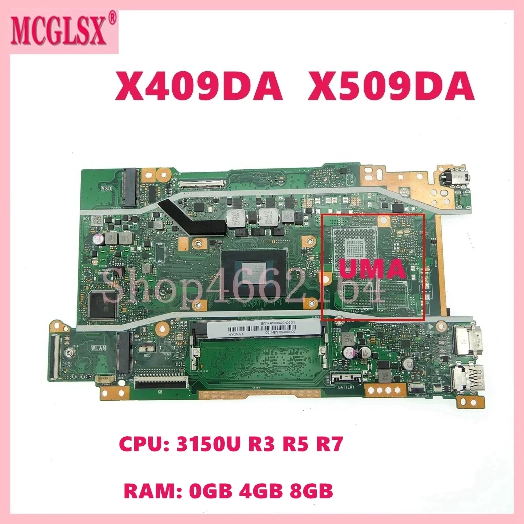 X409DL-R3-R5-R7-CPU-Laptop-Motherboard-For-ASUS-X409DA-X409DJ-DL-D409DA ...