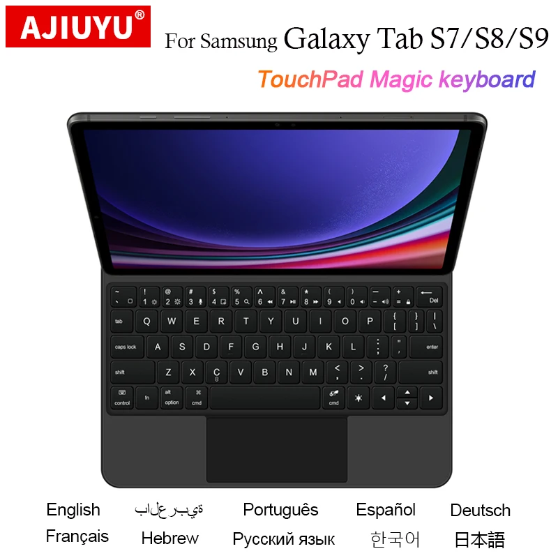 Smart-Magic-Keyboard-para-Samsung-Galaxy-Tab-Tablet-Capa-Protetora ...
