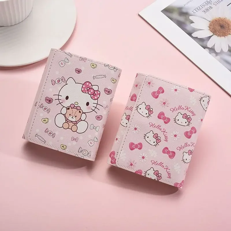 Xiuya-Hello-Kitty-Wallets-for-Women-Pink-Short-Cute-Fashion-Small-Card ...