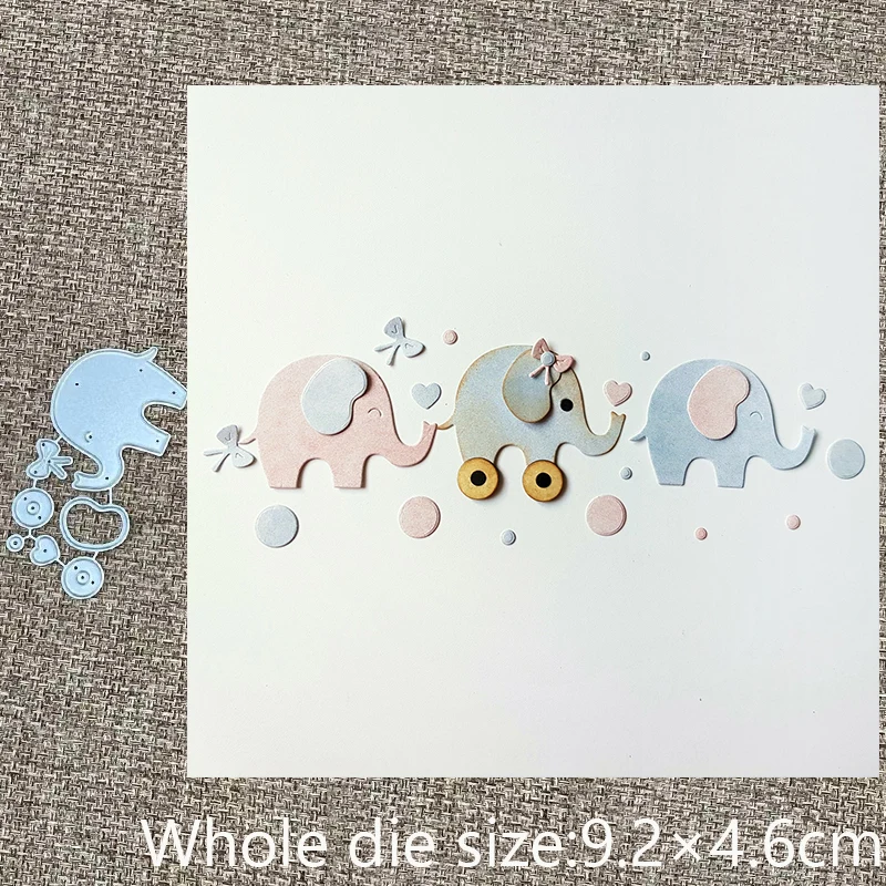 New Design Craft Metal stencil mold Cutting Dies Cute baby elephant ...