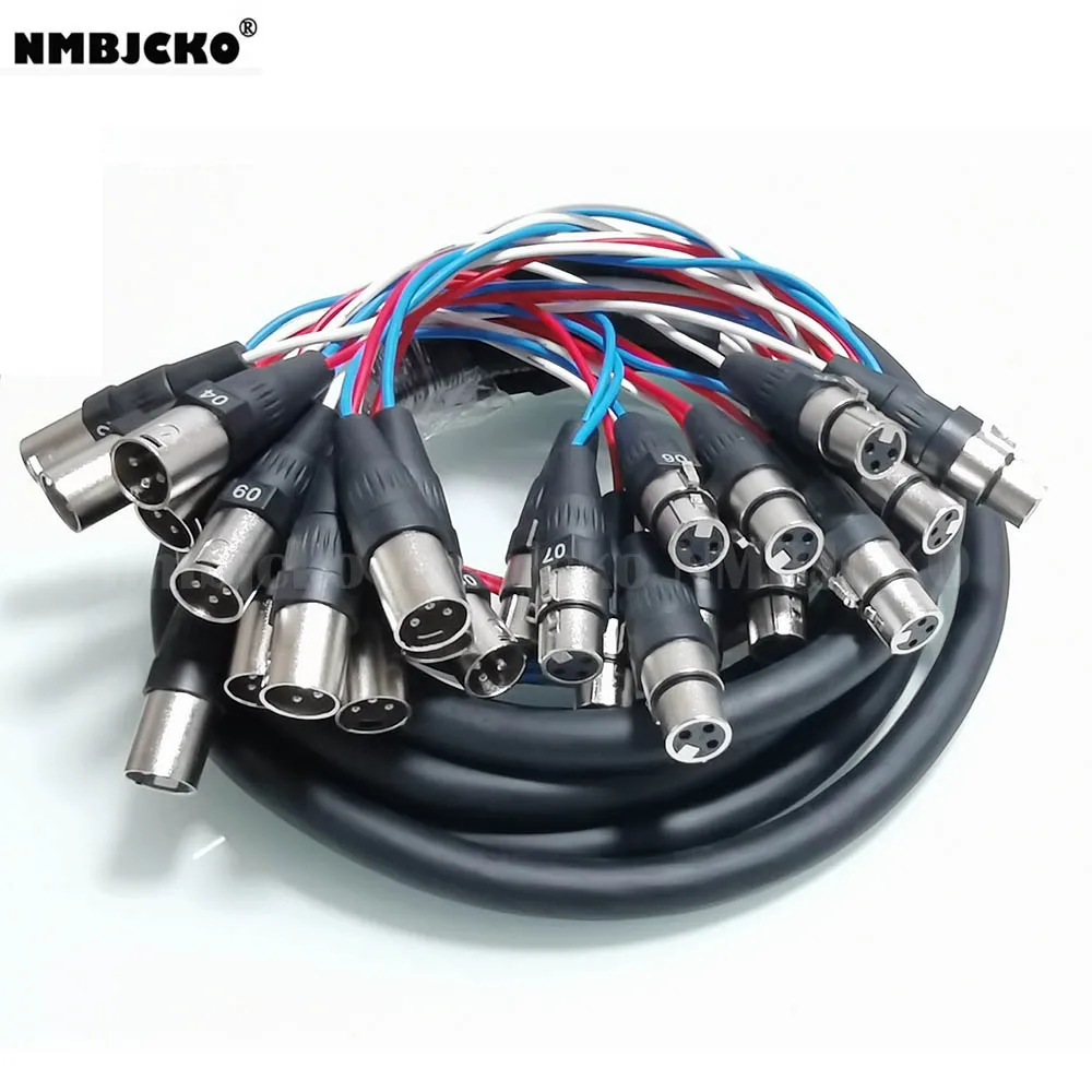 12-Channel-XLR-Snake-Cable-Pro-Audio-Snake-for-Live-Recording-Studios ...