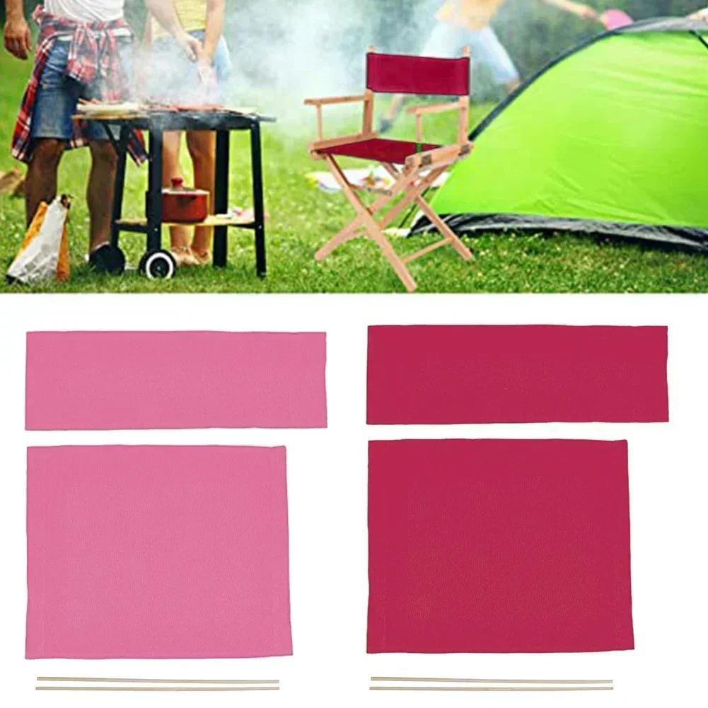 1 Set Canvas Director Chair Slipcovers Easy Installation Folding Chair ...